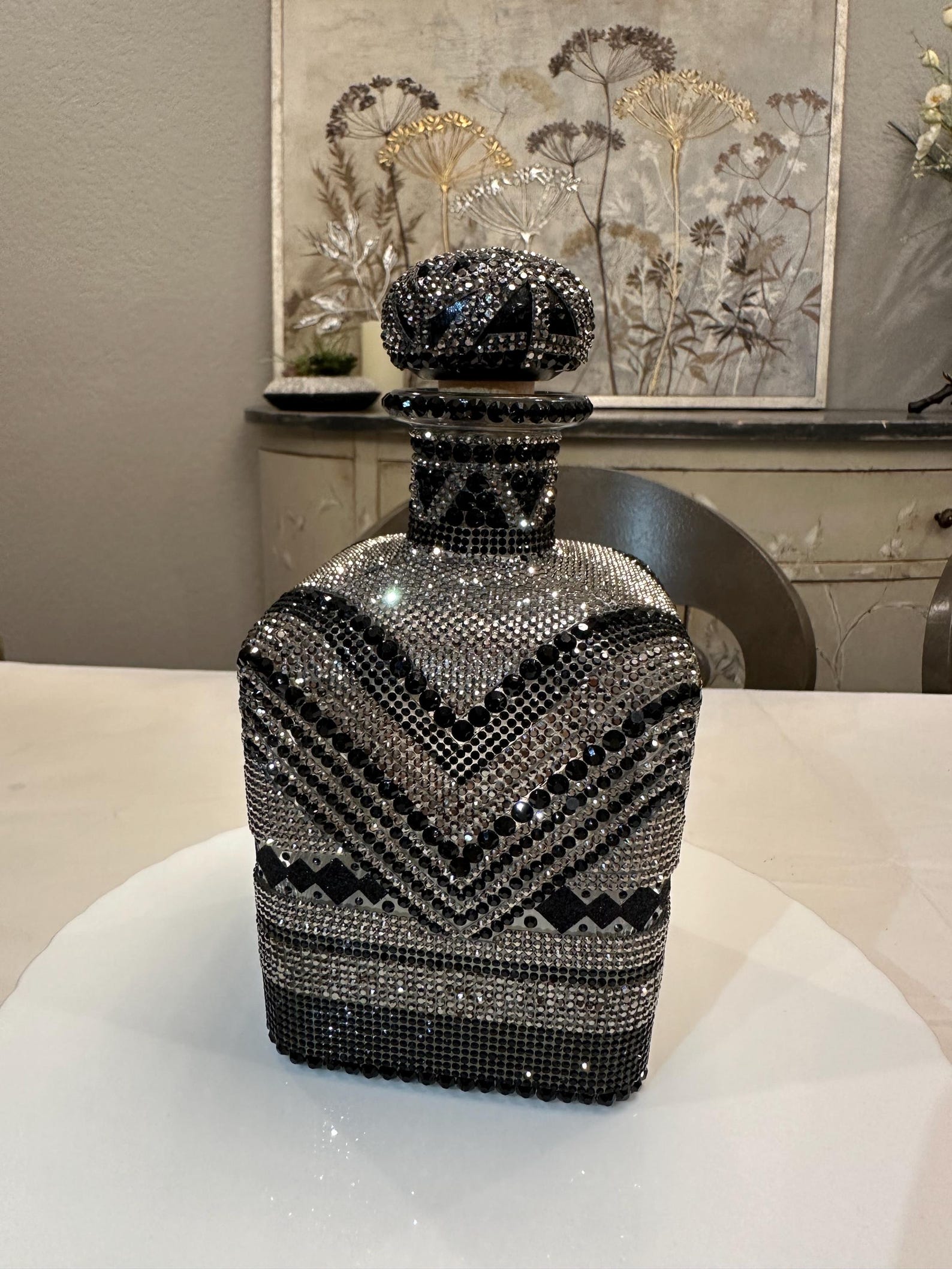 Bedazzled Sparkly Bling Black and Silver Don Julio 70 Tequila Bottle (empty) - Etsy