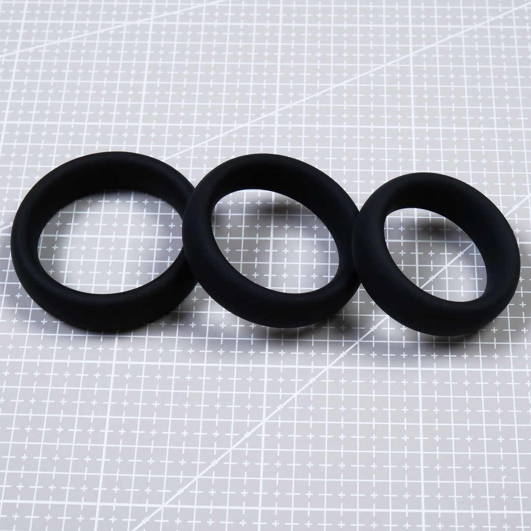 Black Silicone Penis Ring/rubber Scrotum Ring/scrotum - Etsy