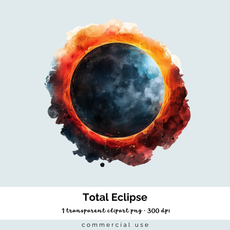 Solar Eclipse, Total Eclipse, Sun, Earth, Universe. Clip Art, Clipart ...