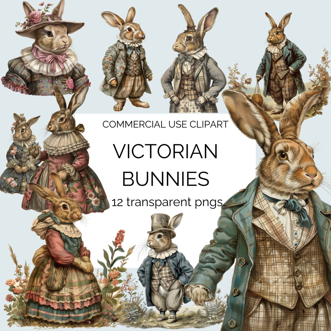 Vintage Victorian Easter Bunnies, Easter Rabbit, Victorian Easter Bunny ...