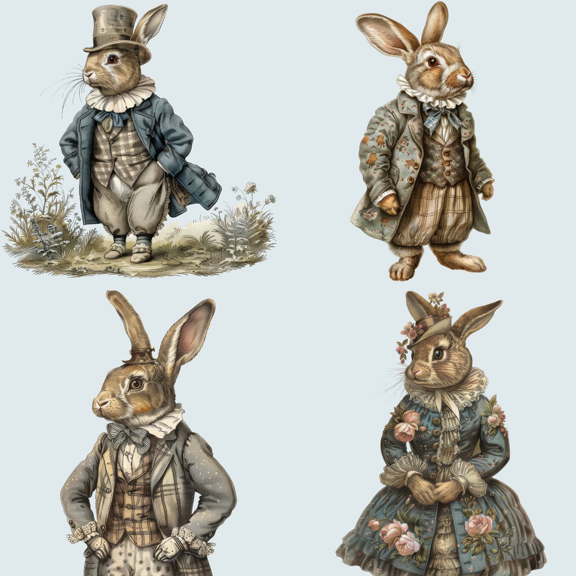 Vintage Victorian Easter Bunnies, Easter Rabbit, Victorian Easter Bunny ...