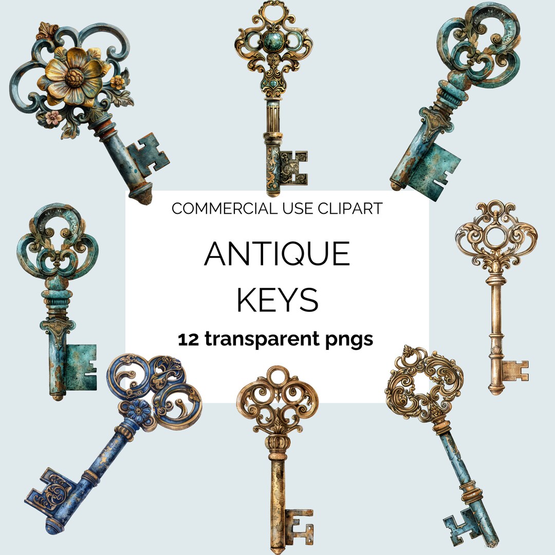 Antique Keys, Victorian Keys, Brass Keys, Iron Keys, Vintage Key - Etsy