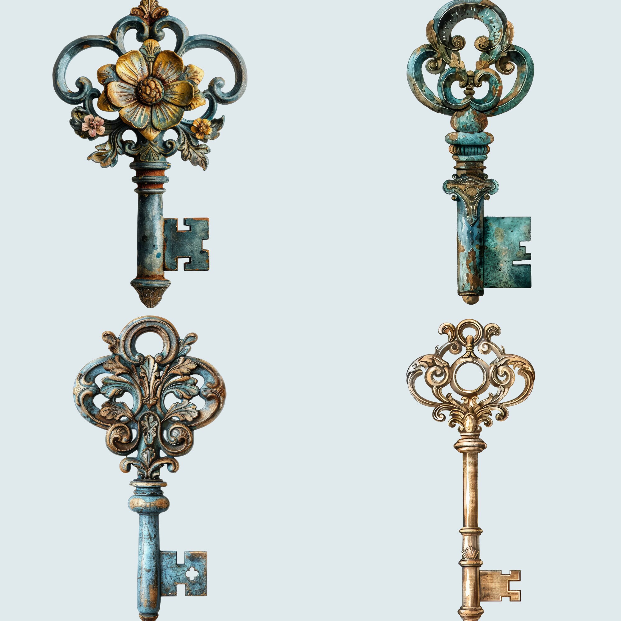 Antique Keys, Victorian Keys, Brass Keys, Iron Keys, Vintage Key - Etsy