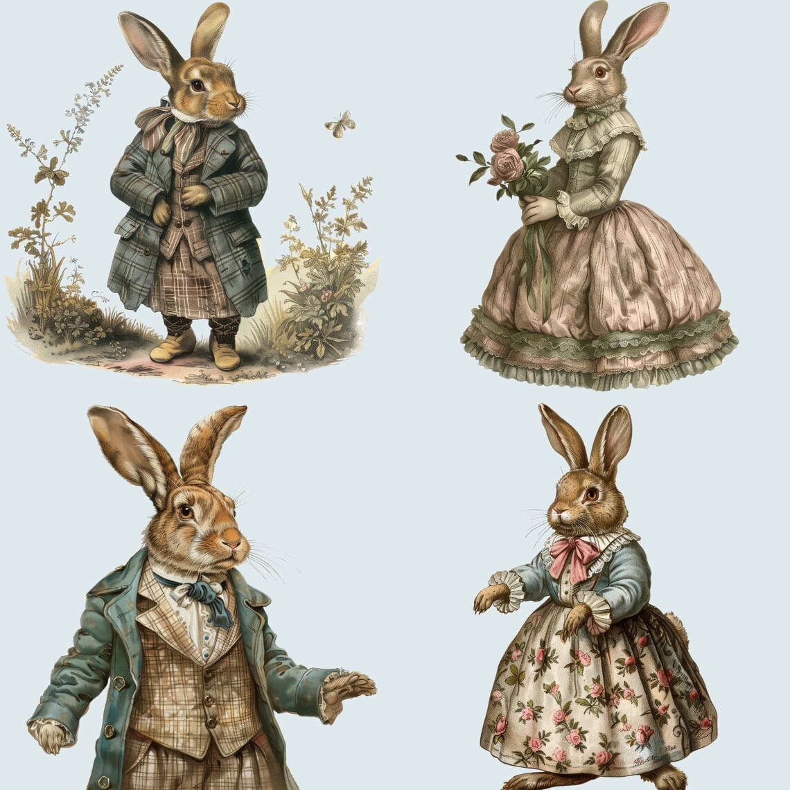 Vintage Victorian Easter Bunnies, Easter Rabbit, Victorian Easter Bunny ...