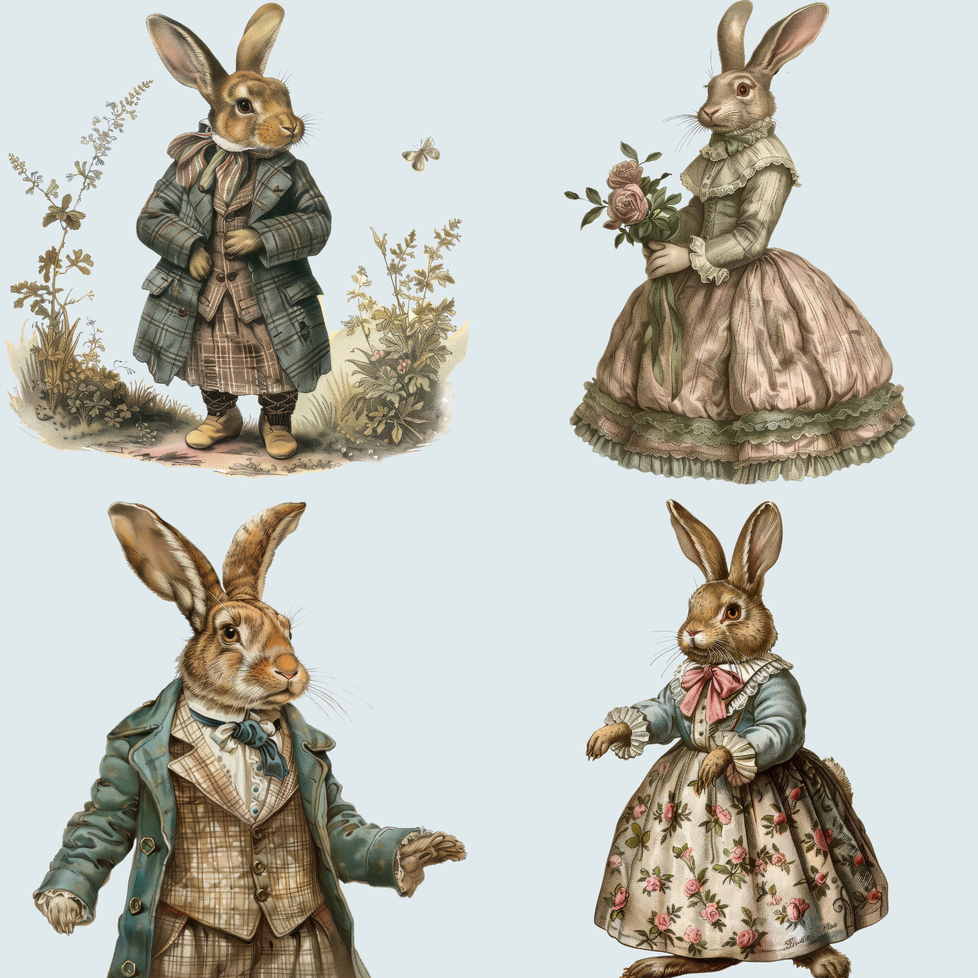Vintage Victorian Easter Bunnies, Easter Rabbit, Victorian Easter Bunny ...
