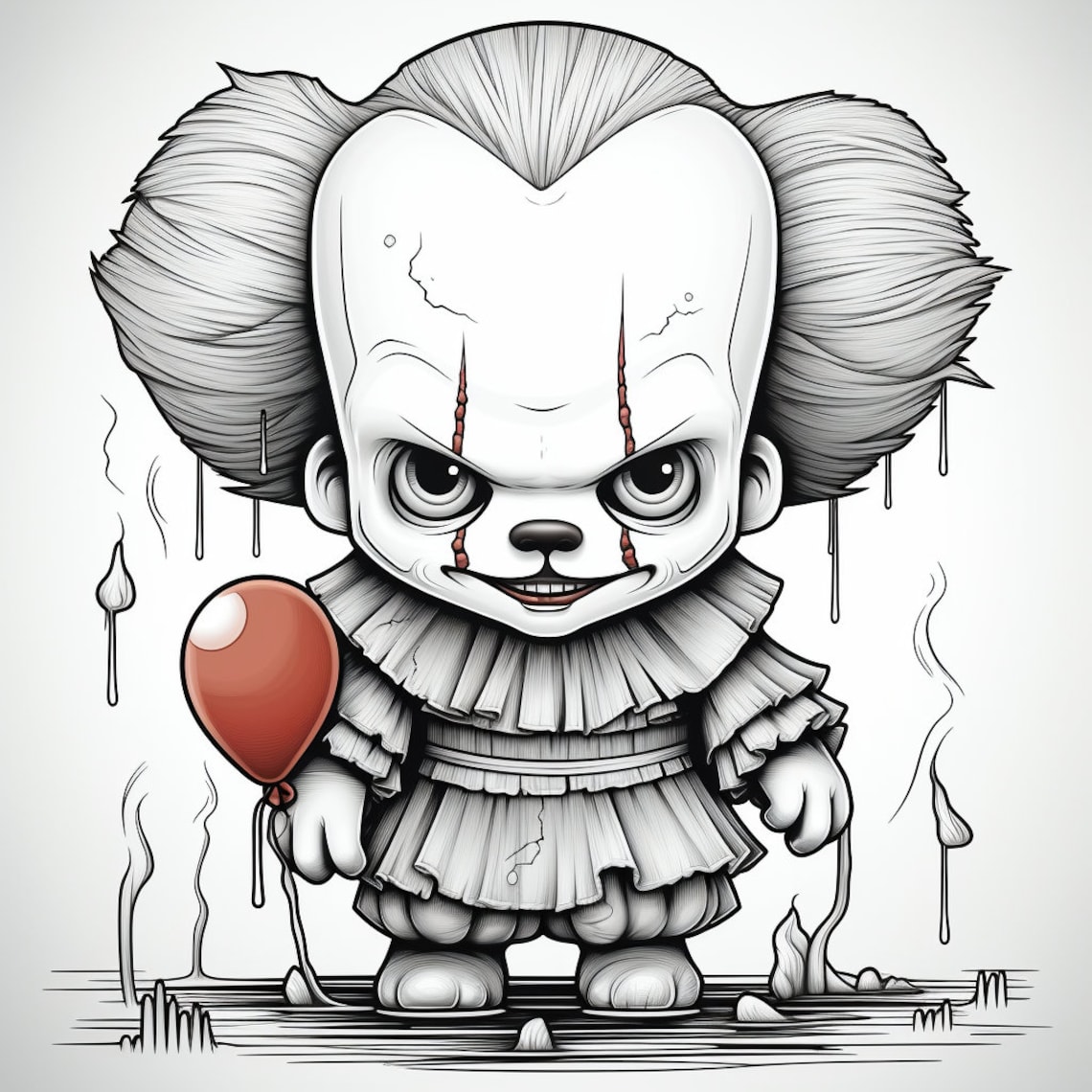 42 Pop Horror Movie Monsters Coloring Pages| Printable Adult Horror ...