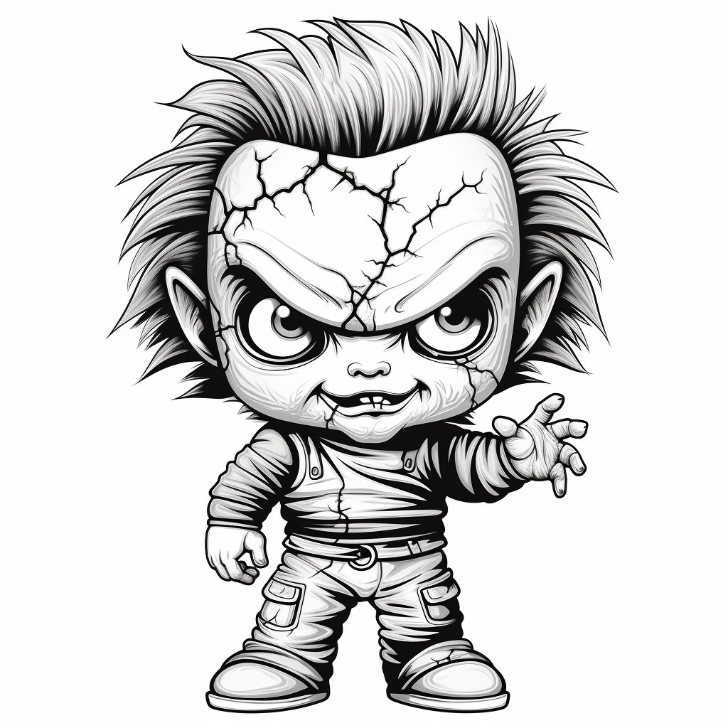 42 Pop Horror Movie Monsters Coloring Pages| Printable Adult Horror ...