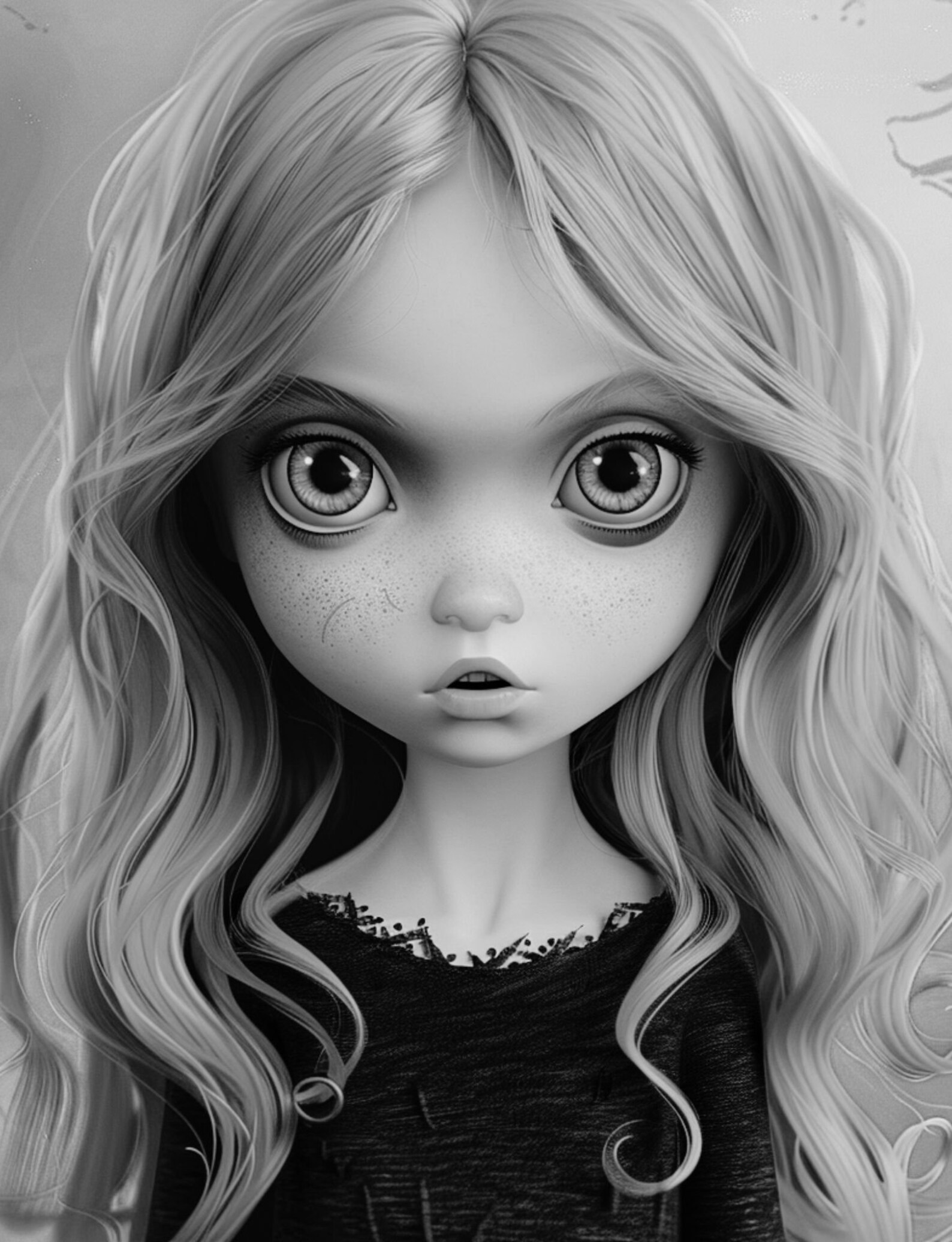 36 Profiles of the Odd-world Kids Grayscale Coloring Pages Bundle - Etsy