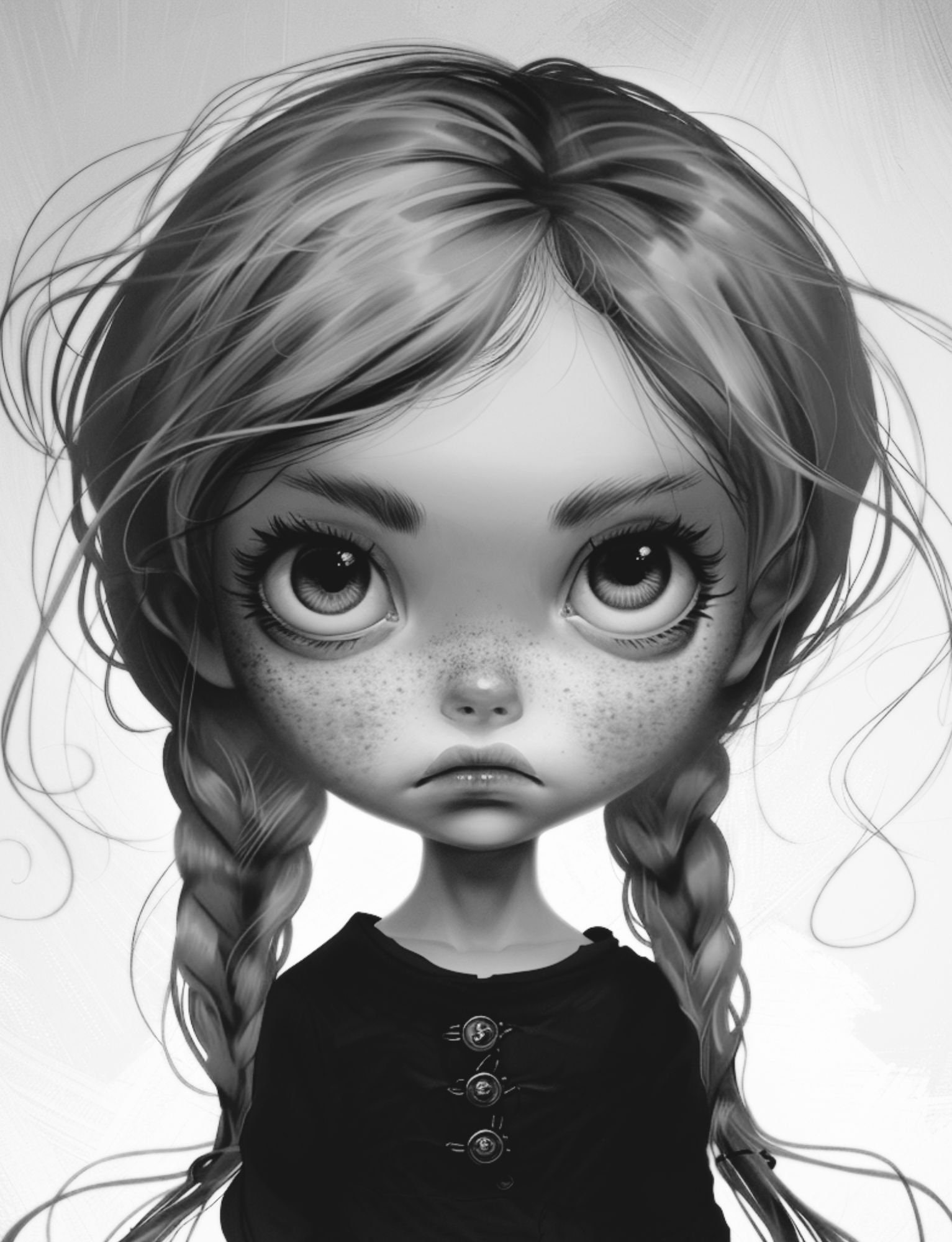 36 Profiles of the Odd-world Kids Grayscale Coloring Pages Bundle - Etsy