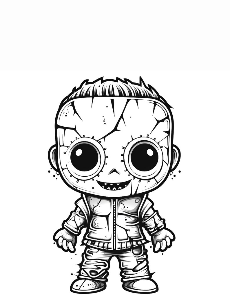 42 Pop Horror Movie Monsters Coloring Pages| Printable Adult Horror ...