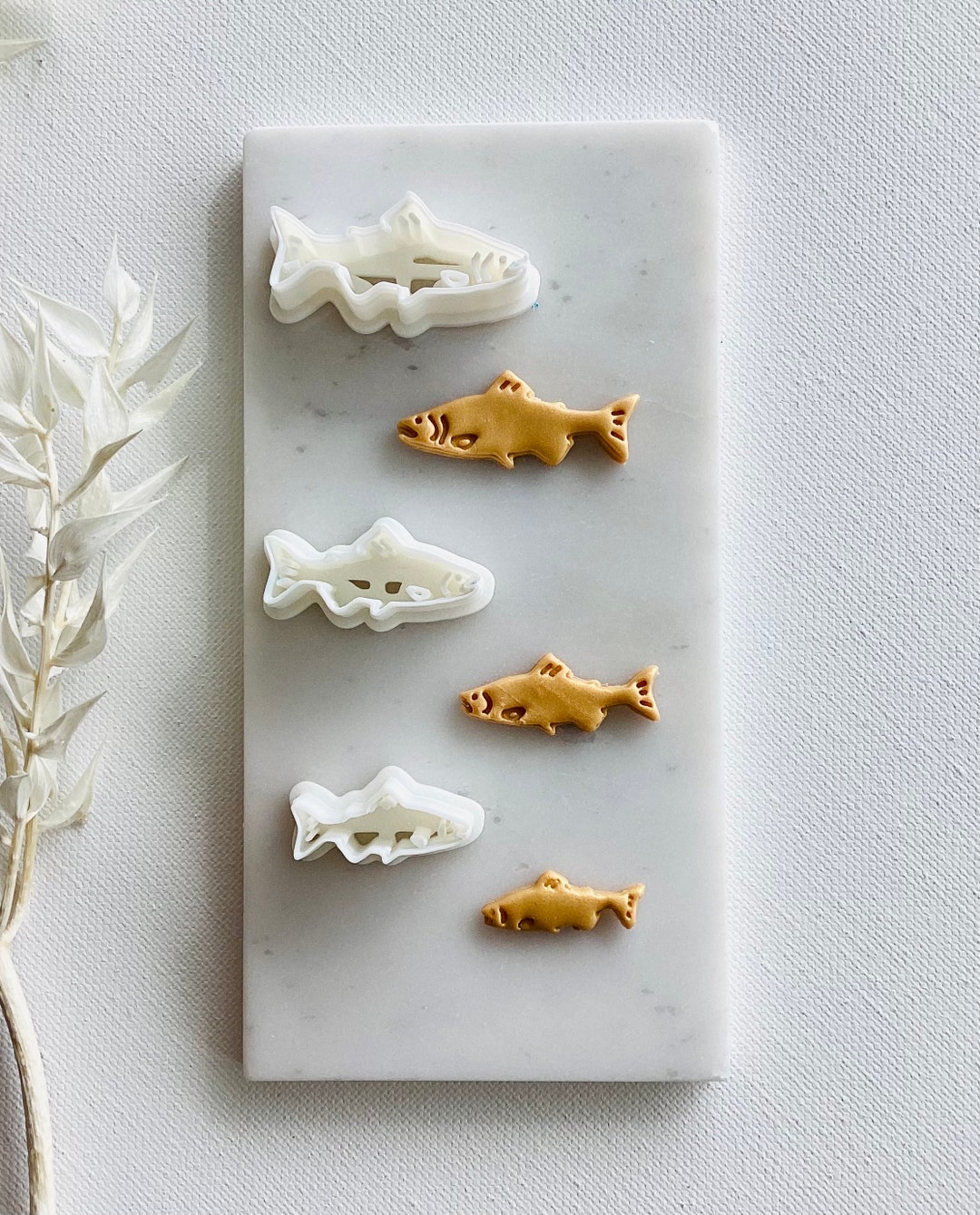 Trout Earring Imprint Cutter, Fish Earring Clay Cutter, Trout Clay ...