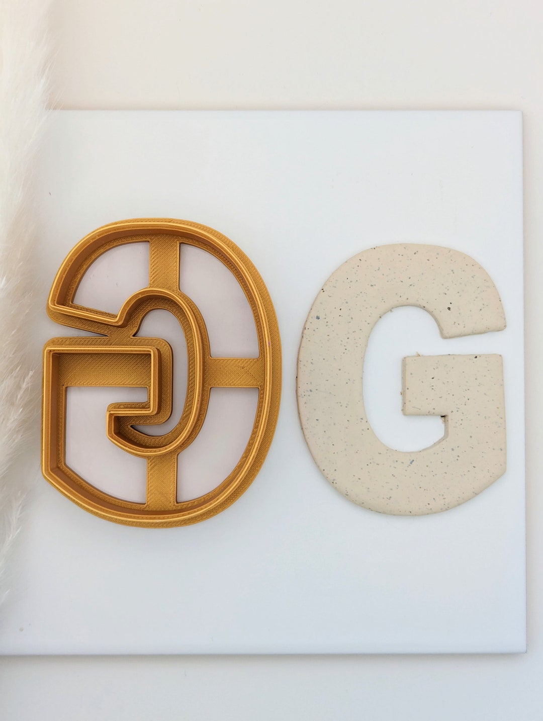Alphabet Letter G Cookie Cutter, Letter G Large Clay Cutter, Polymer ...