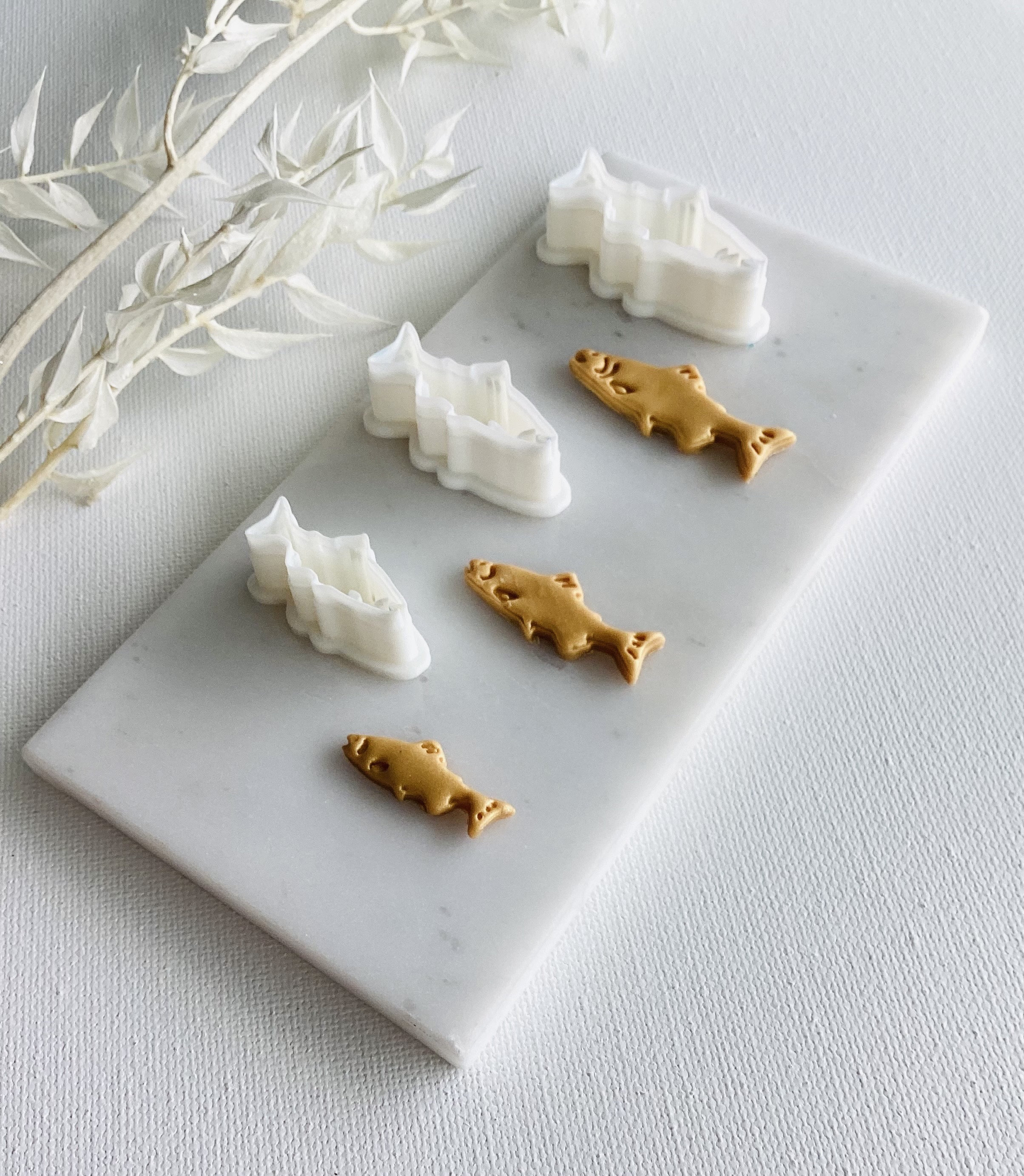 Trout Earring Imprint Cutter, Fish Earring Clay Cutter, Trout Clay ...