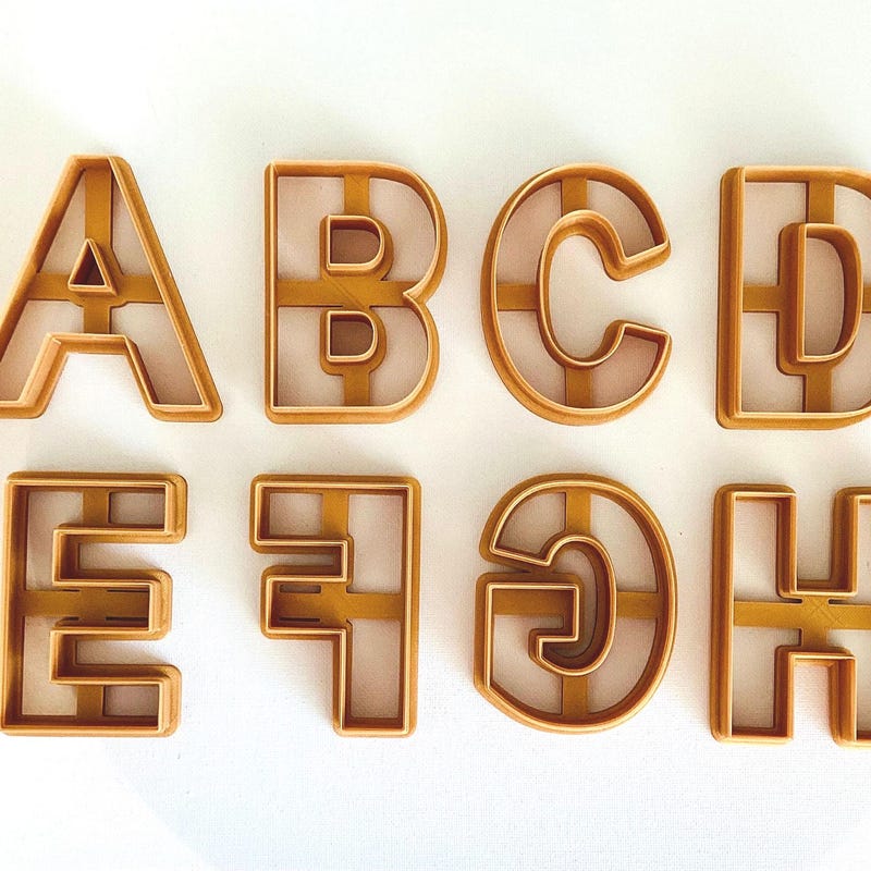 Alphabet Letters for Fondant - Etsy