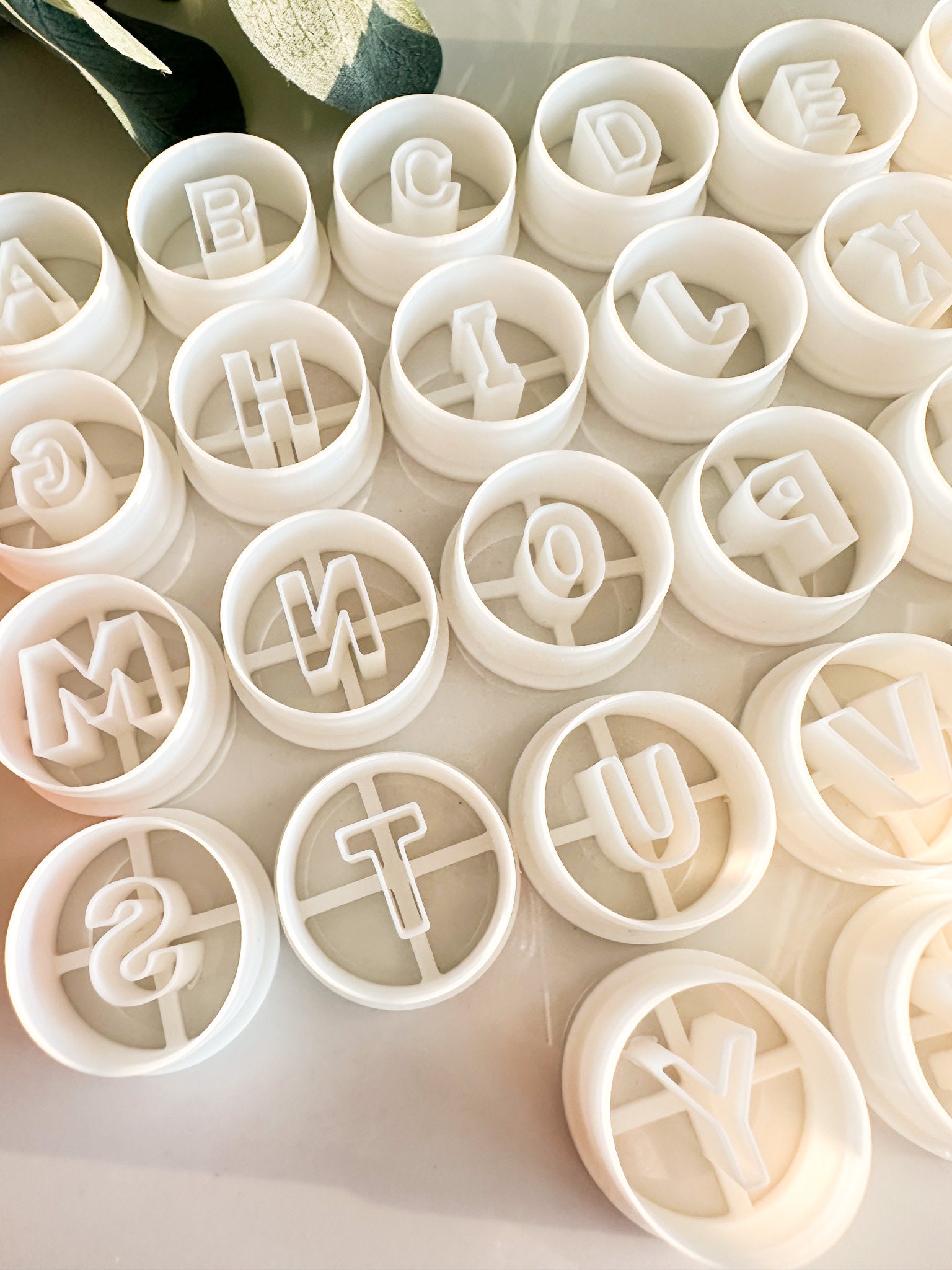 Alphabet Clay Letter Stamp Cutters, Letter Stamps, Clay Earring Stamp ...