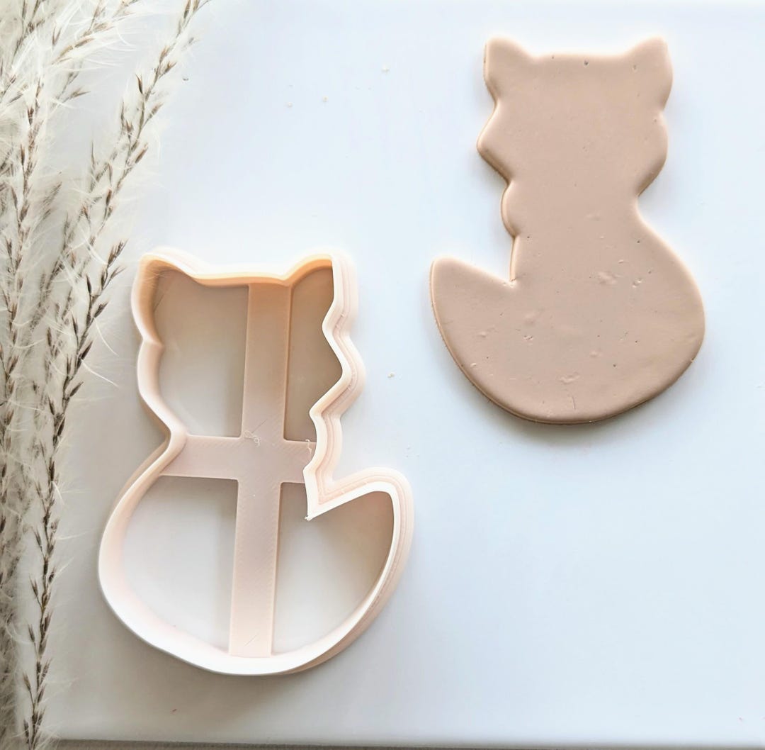 Fox Cookie Cutter, Animal Cookie Cutter, Fox Large Clay Cutter, Polymer ...