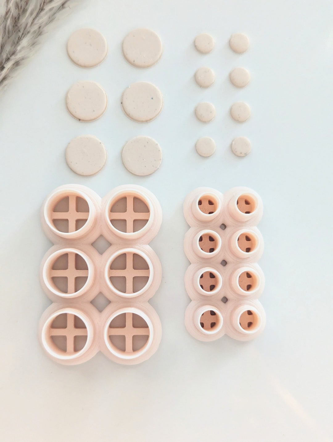 Slab Circle Earring Cutter, Multi-cut Clay Earring Cutter , Polymer ...