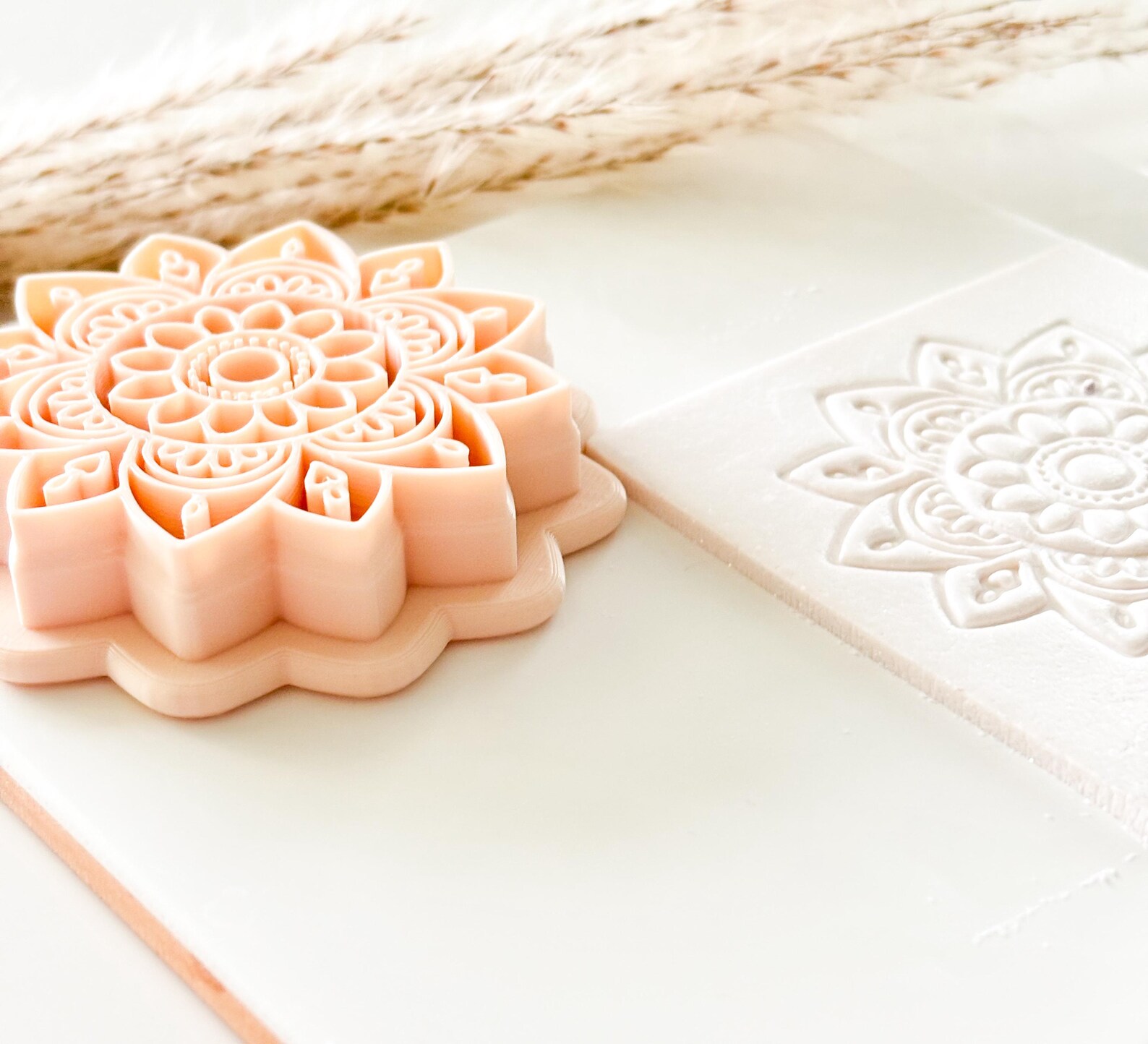 Mandala Medallion Clay Impression Stamp #1 for Earthenware Clay ...