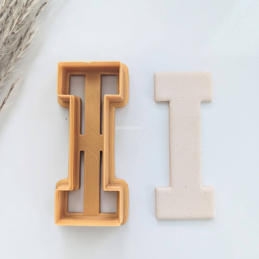 Alphabet Letter I Cookie Cutter, Letter I Large Clay Cutter, Polymer ...