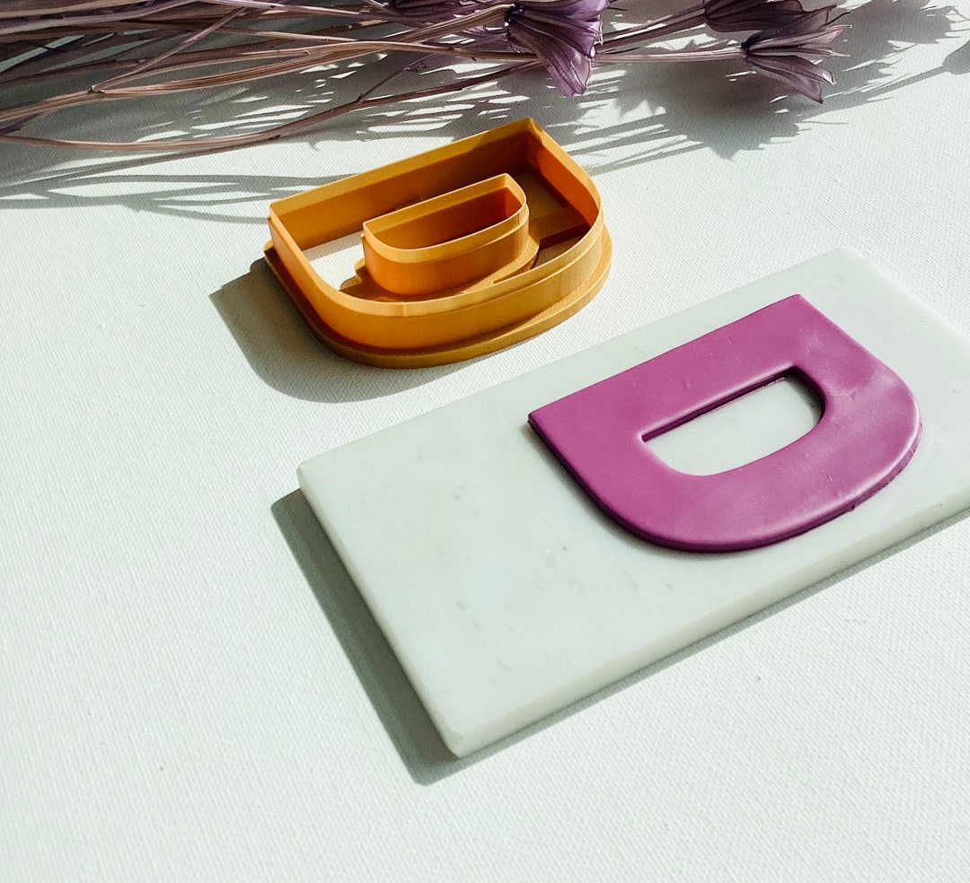Alphabet Letter D Cookie Cutter, Letter D Large Clay Cutter, Polymer ...