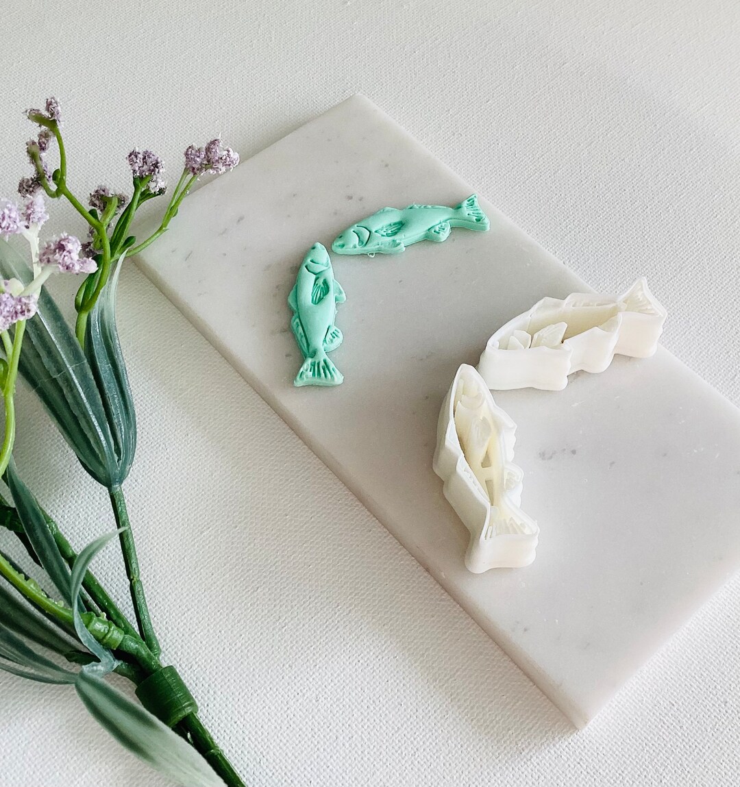 Red Drum Fish Earring Imprint Cutter, Redfish Earring Clay Cutter ...