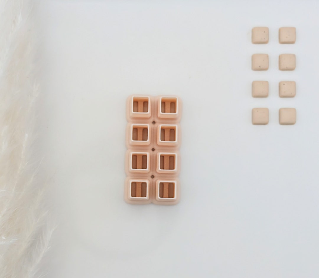 Slab Square Earring Cutter, Multi-cut Clay Earring Cutter , Polymer ...