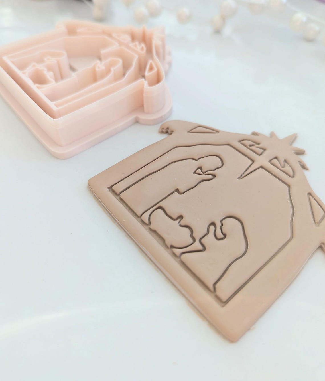 Christmas Nativity Scene Imprint Cutter, Nativity Ornament Cutter ...
