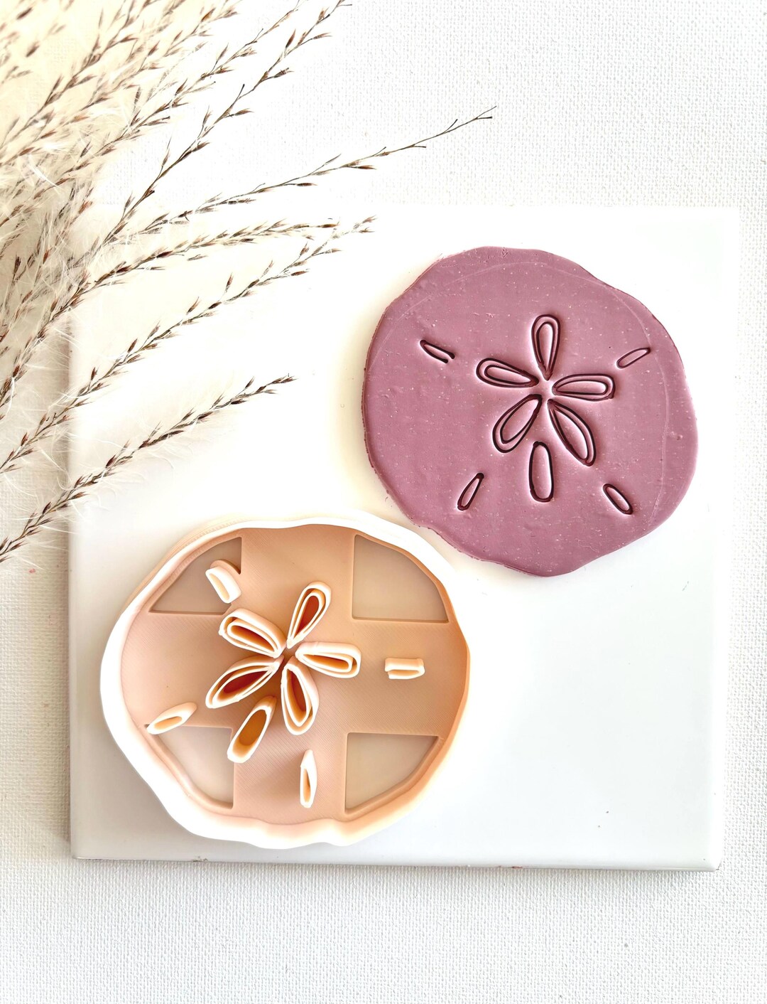 Organic Sand Dollar Large Imprint Cutter, Clay Sand Dollar Pendant ...