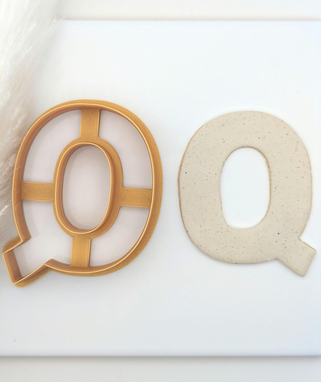 Alphabet Letter Q Cookie Cutter, Letter Q Large Clay Cutter, Polymer ...