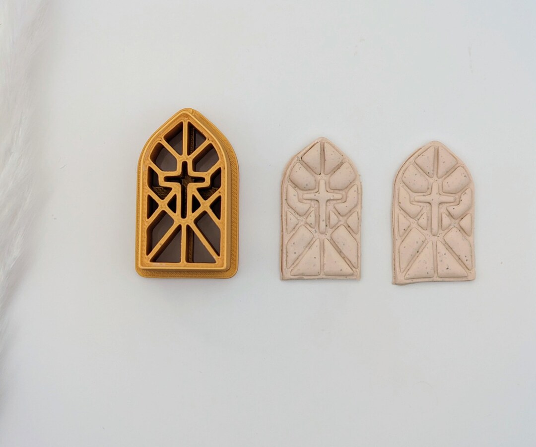 Church Window Imprint Earring Cutter, Window Clay Earring Cutter ...