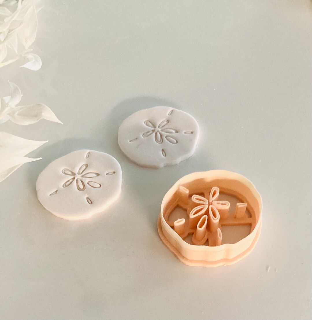 Boho Sand Dollar Earring Imprint Cutter, Clay Sand Dollar Pendant ...