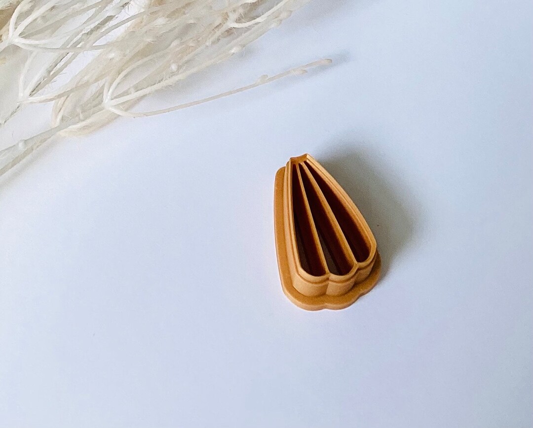 Shell Imprint Clay Earring Cutter 3 Line, Sea Shell Clay Earring Cutter ...