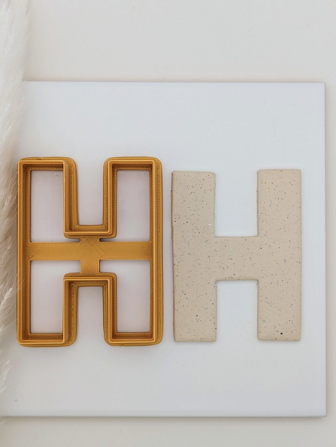 Alphabet Letter H Cookie Cutter, Letter H Large Clay Cutter, Polymer ...
