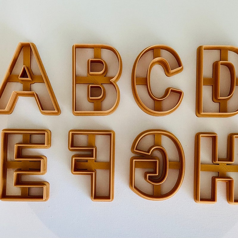 Fondant Letters Cutters - Etsy