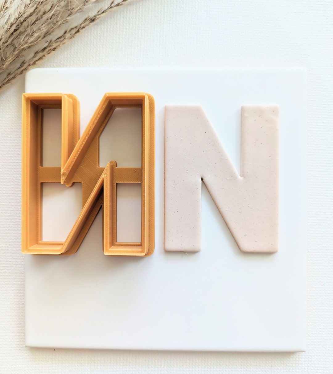 Alphabet Letter N Cookie Cutter, Letter N Large Clay Cutter, Polymer ...