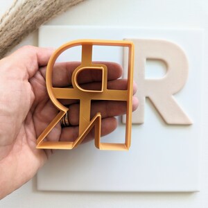 Alphabet Letter R Cookie Cutter, Letter R Large Clay Cutter, Polymer ...