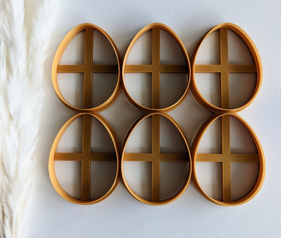 Egg Shape Cookie Cutter, Multi - Cut Egg Cutter, Large Clay Cutter ...