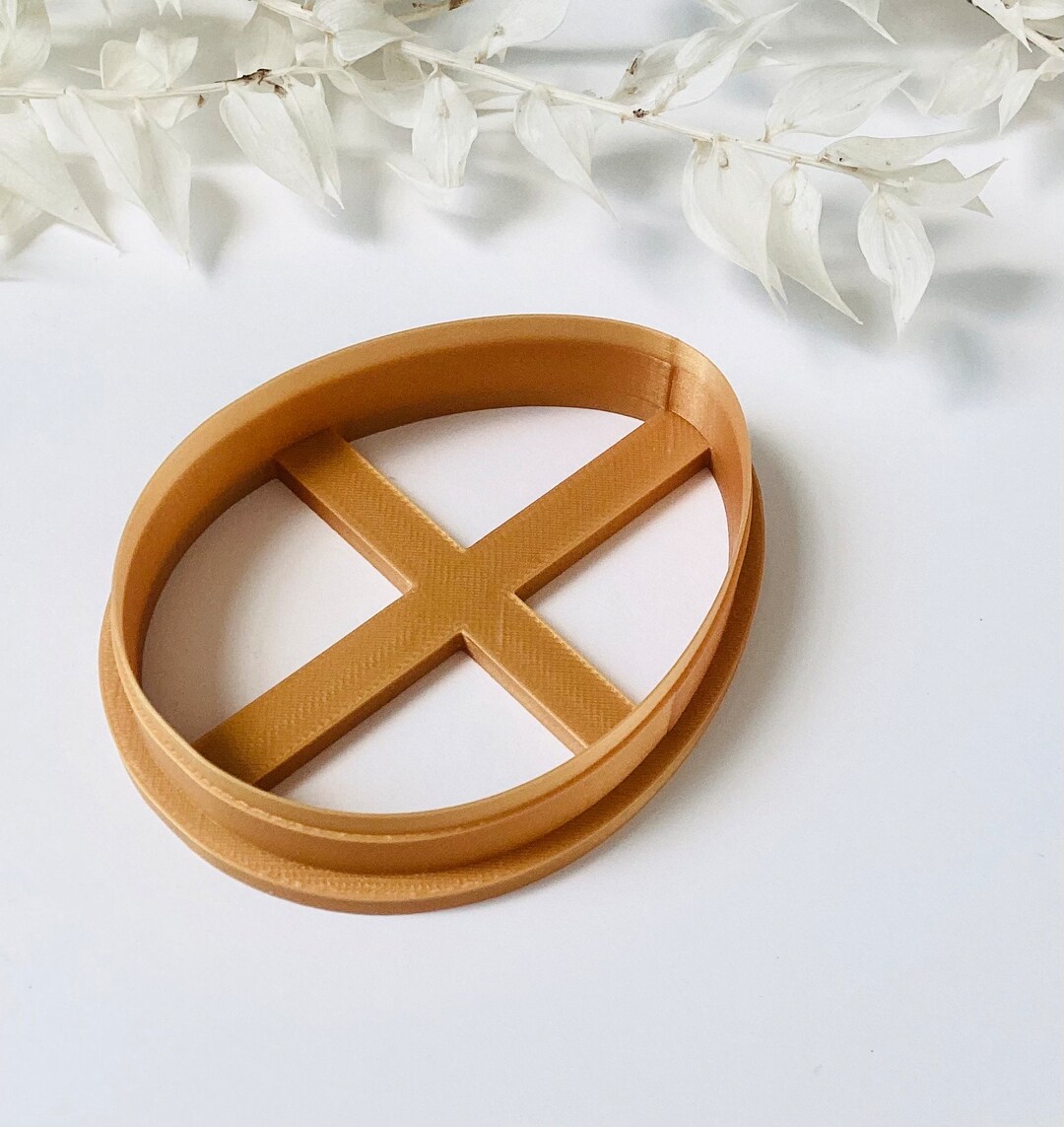 Egg Shaped Cookie Cutter, Egg Shaped Clay Cutter, 3D Printed Cookie or ...