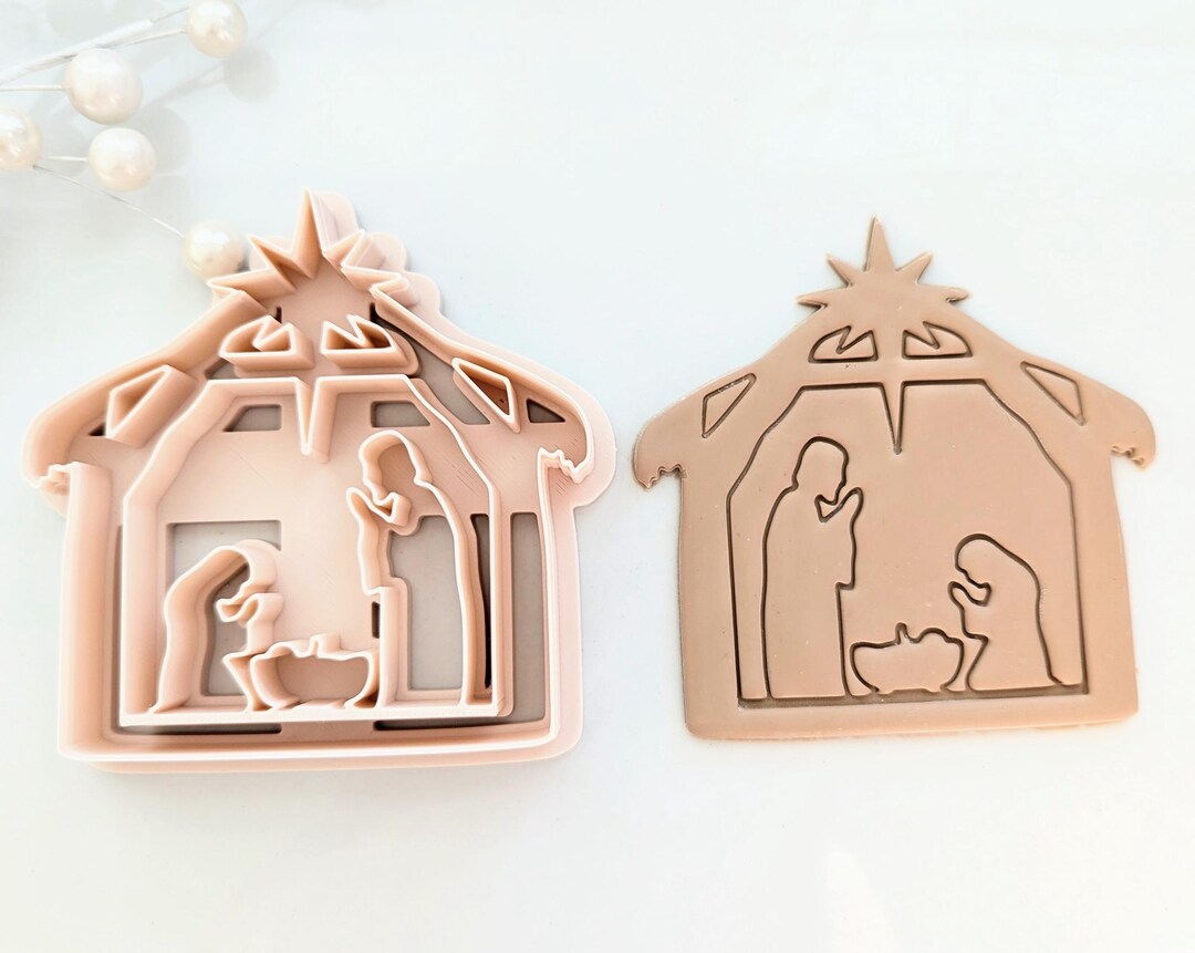 Christmas Nativity Scene Imprint Cutter, Nativity Ornament Cutter ...