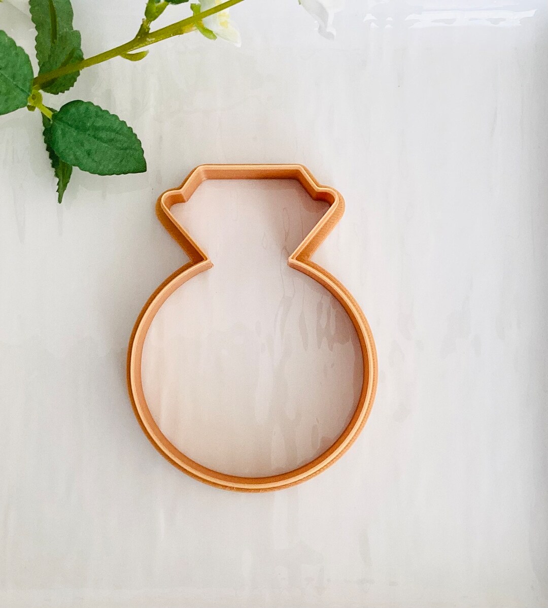 Diamond Ring Cookie Cutter, Engagement Ring Clay Cutter, Large Clay ...