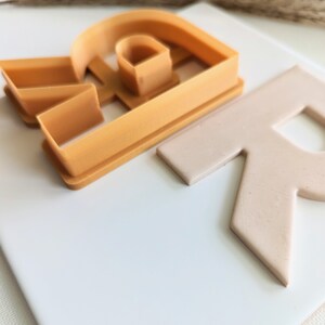 Alphabet Letter R Cookie Cutter, Letter R Large Clay Cutter, Polymer ...
