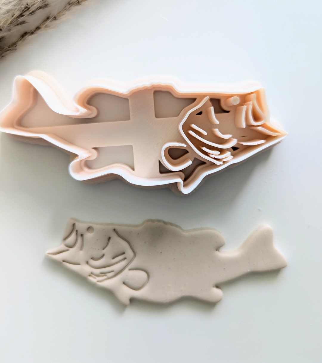 Largemouth Bass Imprint Cutter, Bass Cookie Cutter, Large Clay Cutter ...