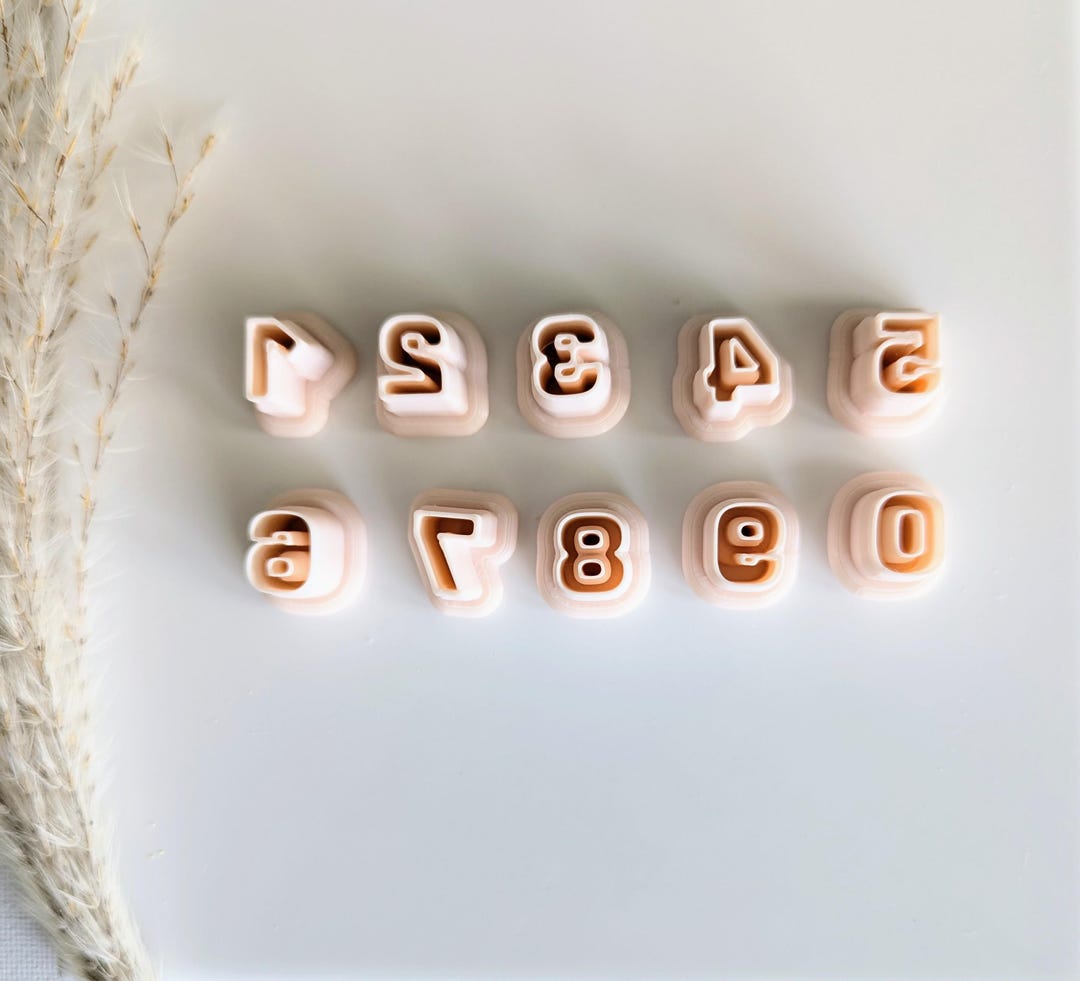 Small Numbers Clay Cutter Full Set, Small Number Clay Cutter Set ...