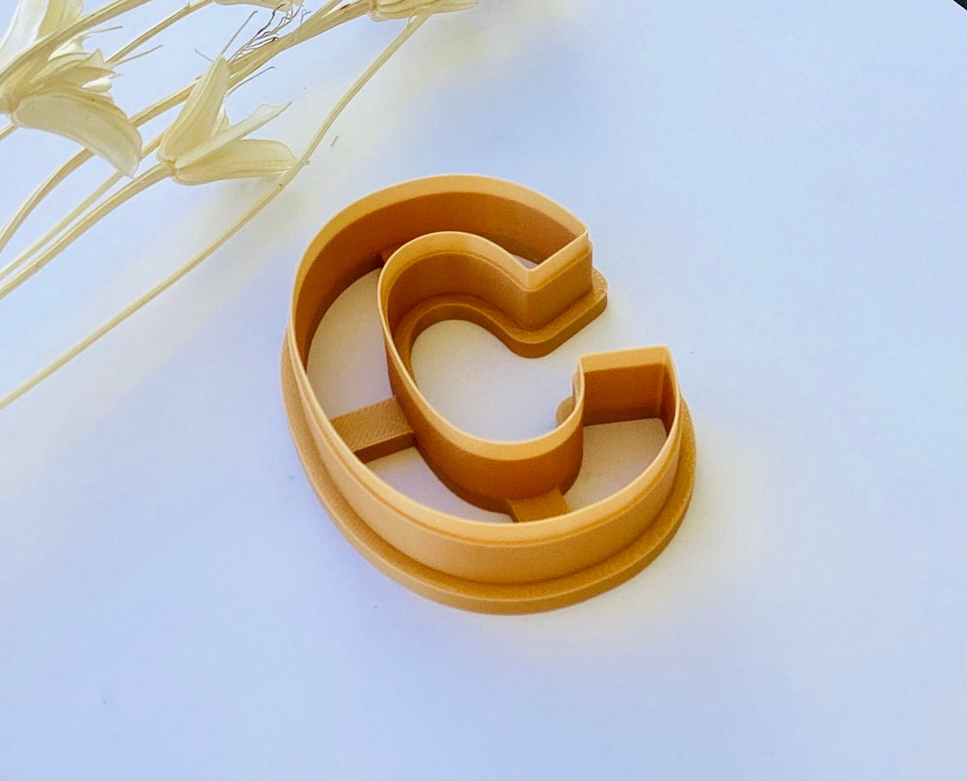 Alphabet Letter C Cookie Cutter Letter C Large Clay Cutter - Etsy