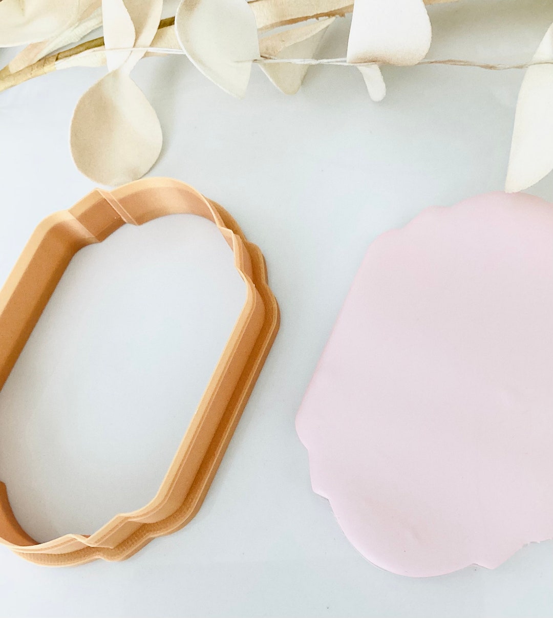 Victorian Oval Cookie Cutter, Polymer Clay Cutter, Large Clay Cutter ...