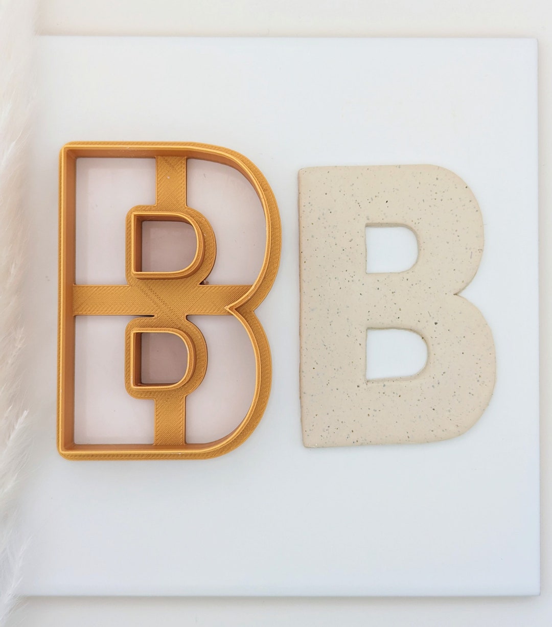 Alphabet Letter B Cookie Cutter, Letter B Large Clay Cutter, Polymer ...