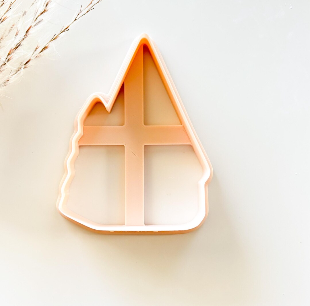 Winter Cabin Cookie Cutter, Holiday Ornament Cutter, Large Clay Cutter ...
