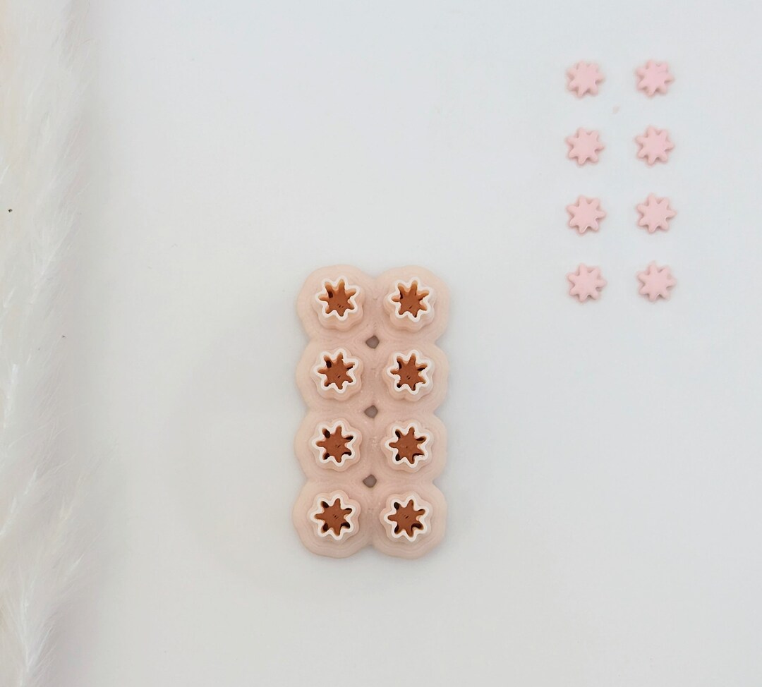 Slab Flower Earring Cutter, Multi-cut Clay Earring Cutter , Polymer ...