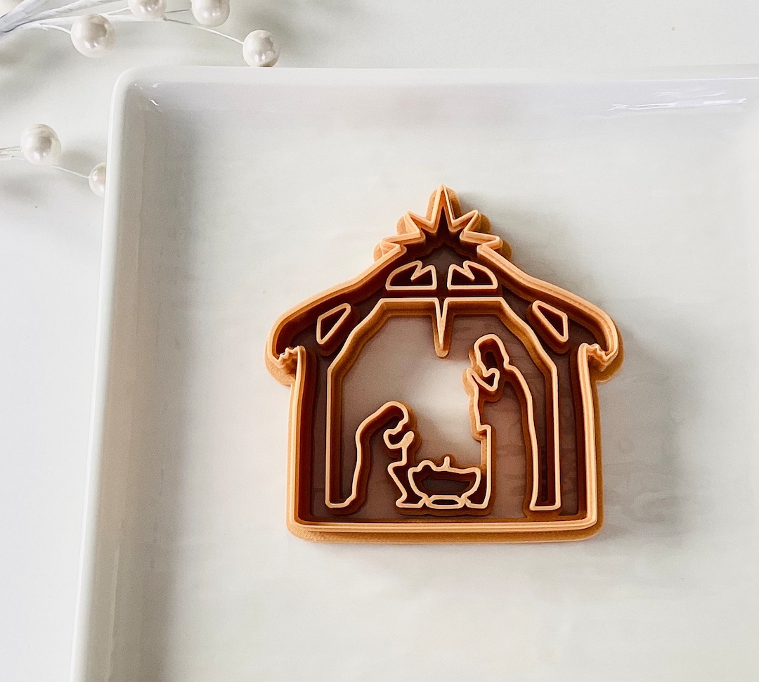 Christmas Nativity Scene Imprint Cutter, Nativity Ornament Cutter ...