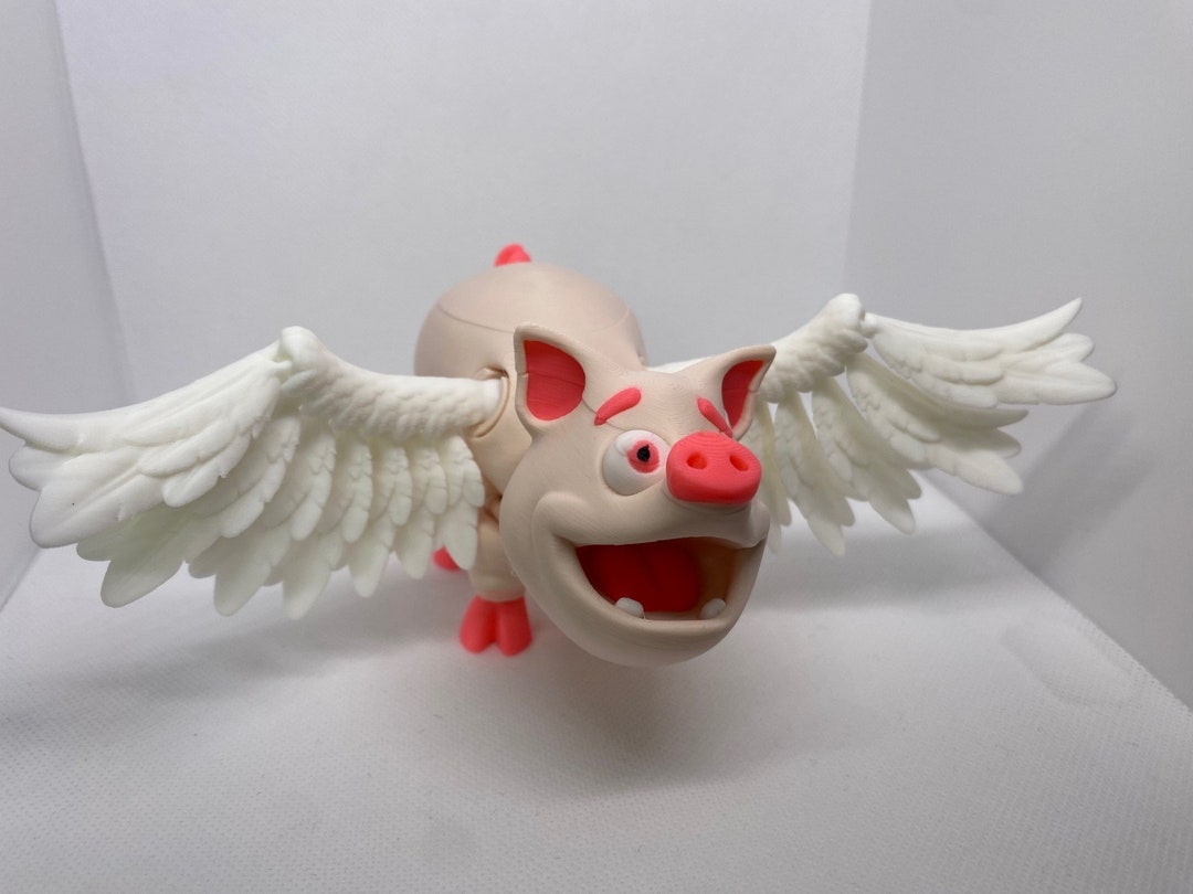 Flying Piggy 3D Printed Toy, Sensory Item, Fidget Desk Toy. - Etsy